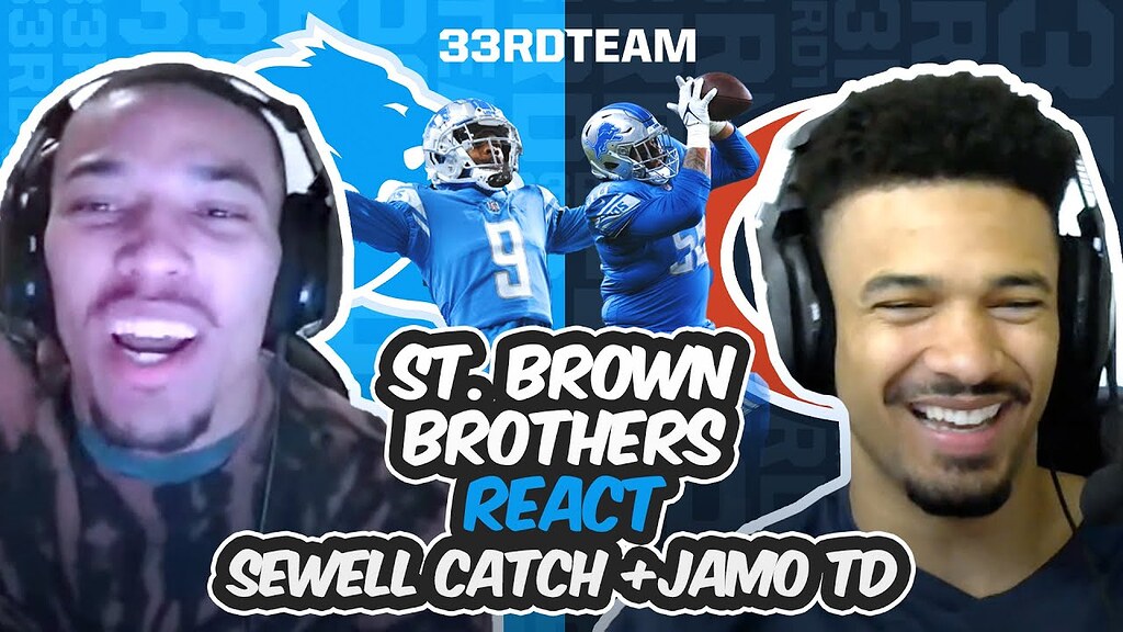 St Brown brothers talking football - The Den