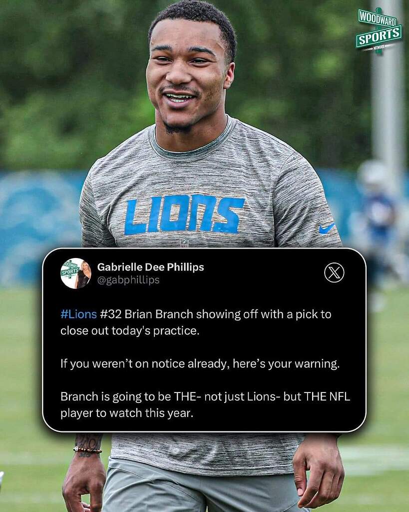 Brian Branch...just in case ya didn't know - The Den