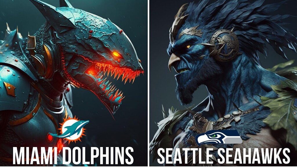 AI generated NFL team as Super- Villain - The Den