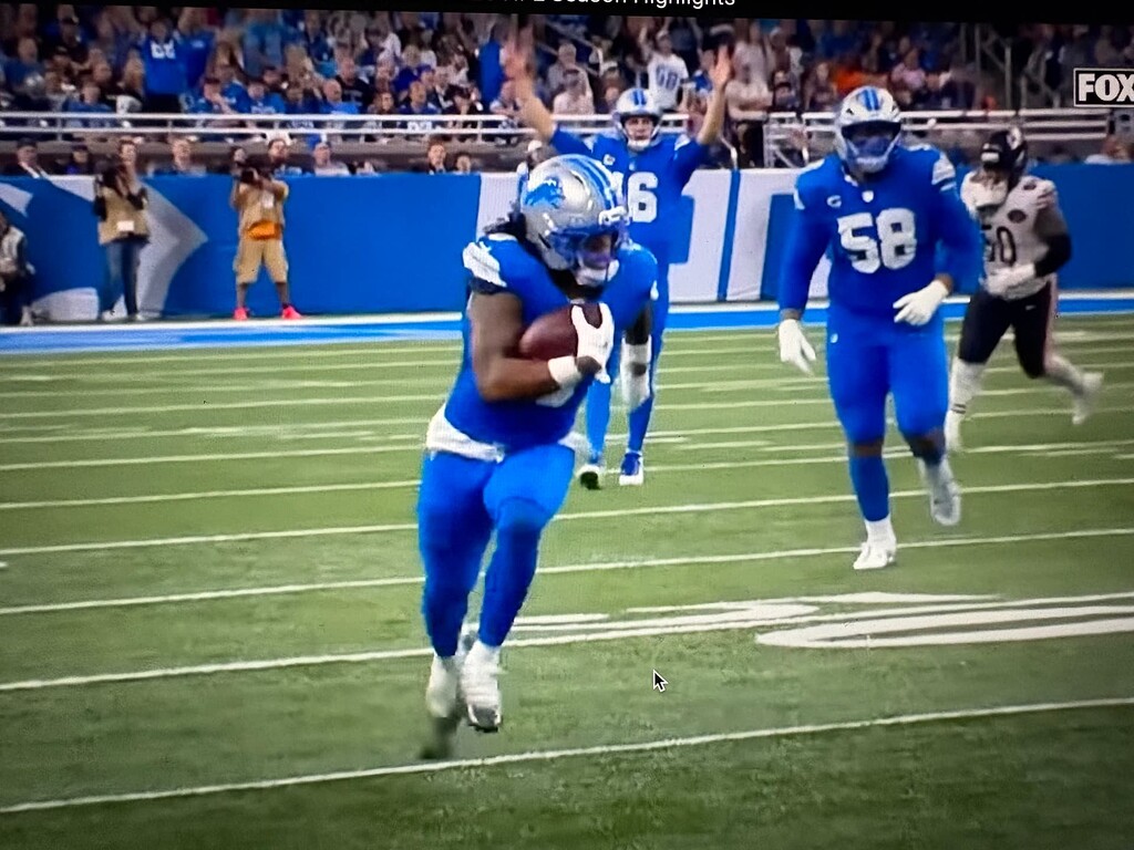 Anyone else notice Goff doing the Rodney Peete on Gibbs big run? - The Den