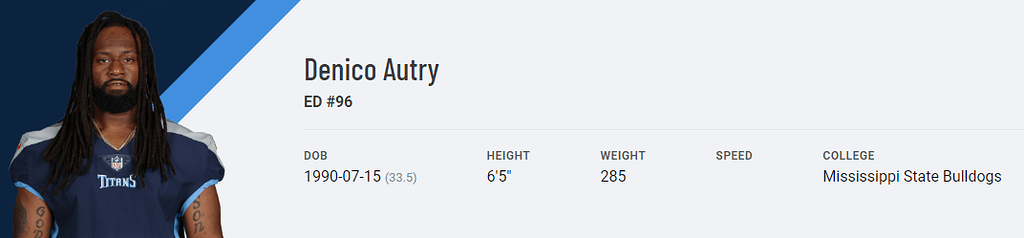 FA Target: DE Denico Autry - The Den