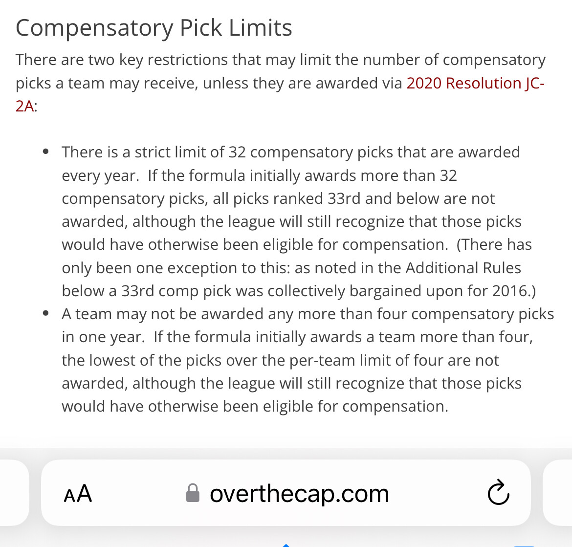 Comp picks so far - The Den