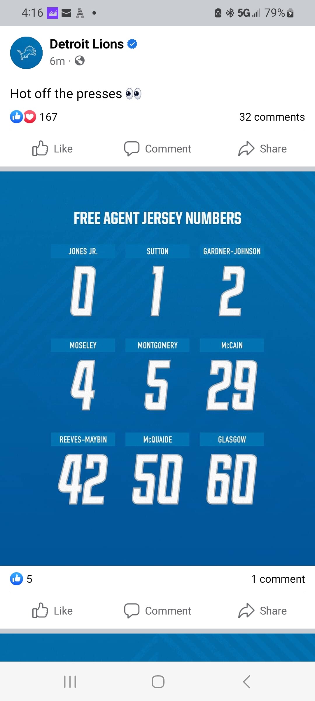 Lions show Jamo he's #1, by not giving him #1 - The Den