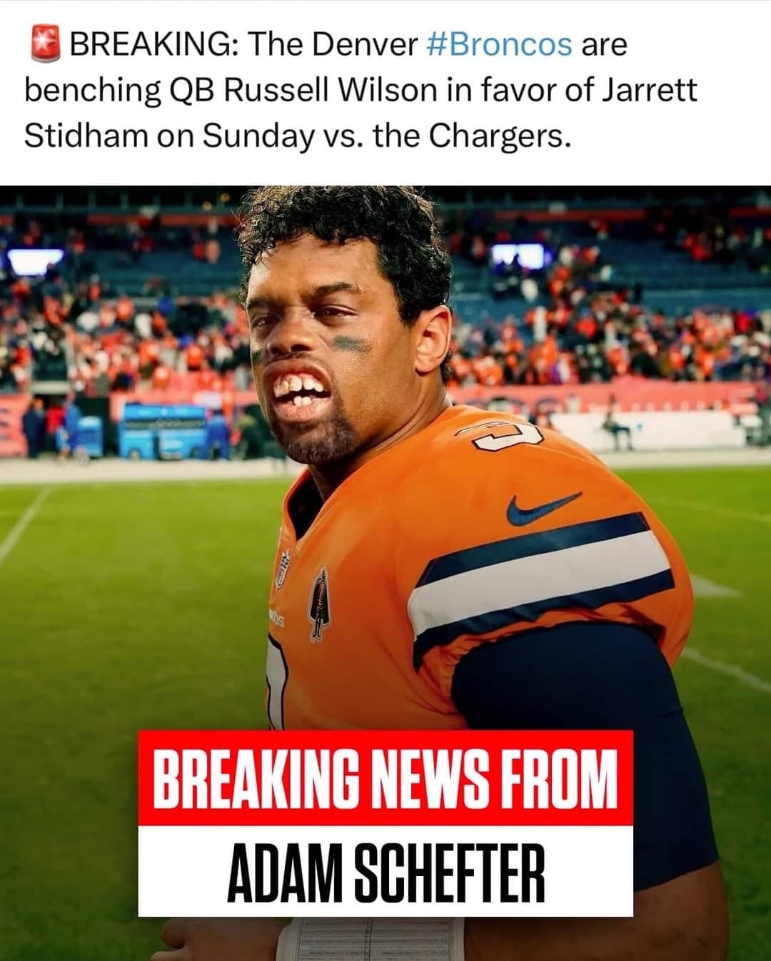 Russ benched in Denver - The Den