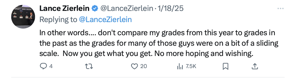 Zierlein's NFL.com grades are out - The Den