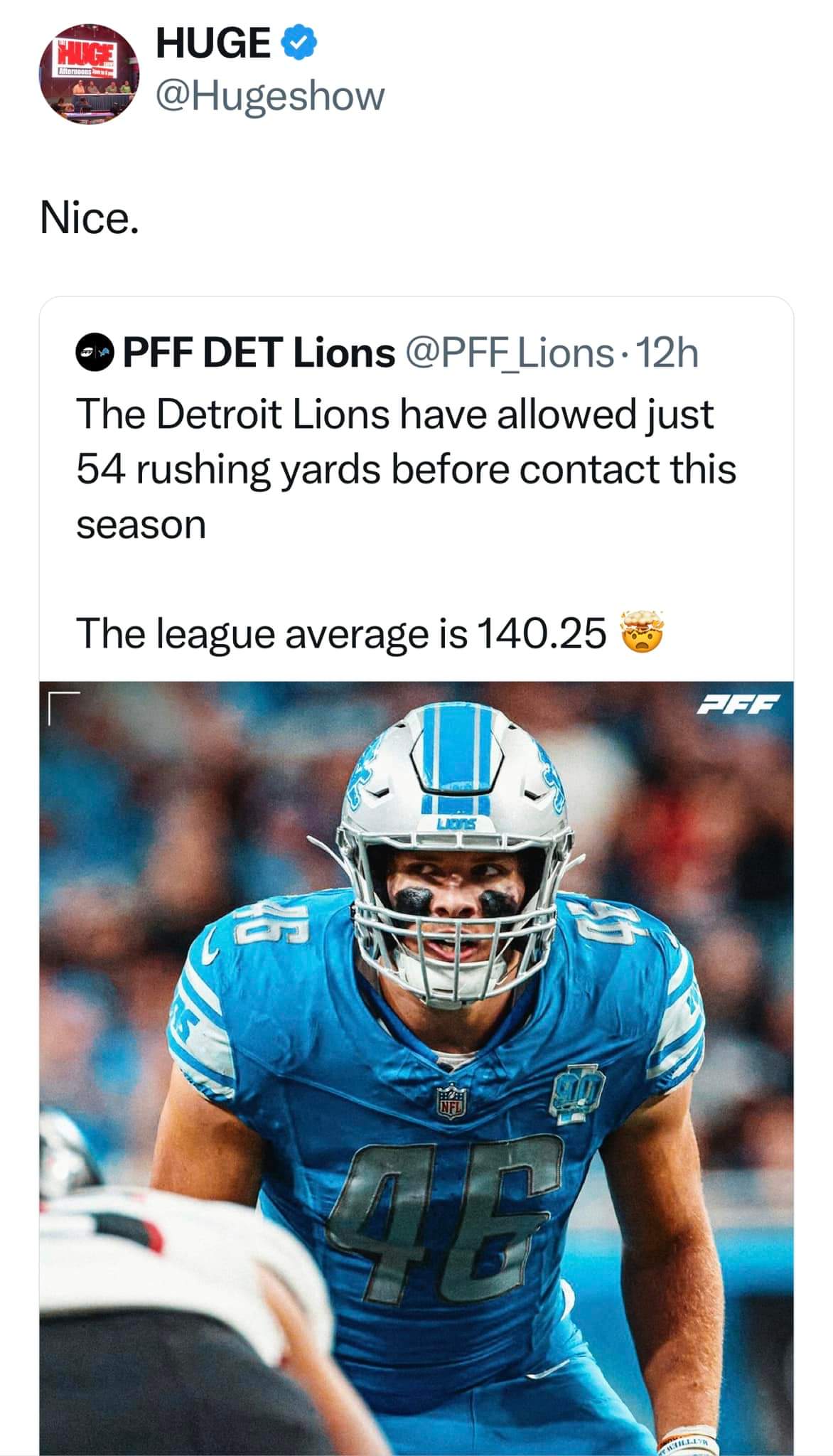 A Lions defensive stat you won't even believe - The Den